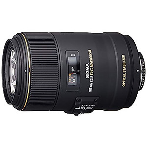 Sigma 258306 105mm F2.8 EX DG OS HSM Macro Lens for Nikon DSLR Camera