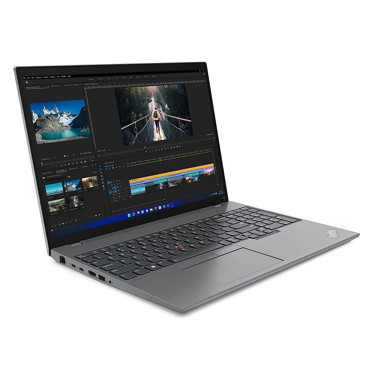 Lenovo ThinkPad T16 Laptop with Ryzen 7 PRO 6850U Processor, 16GB RAM, 1TB Gen4 Performance SSD, 16" WUXGA (1920 x 1200) 300nits Anti-Glare Touchscreen, FHD Cam, Numeric Keypad, Win11 Pro (Storm Gray)