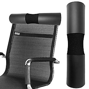 JuGeoZhi Office Chair Headrest Attachment - Neck Support for Office Chair Sponge Head Neck Rest Pillow for Ergonomic Executive Chair, 18 Inch