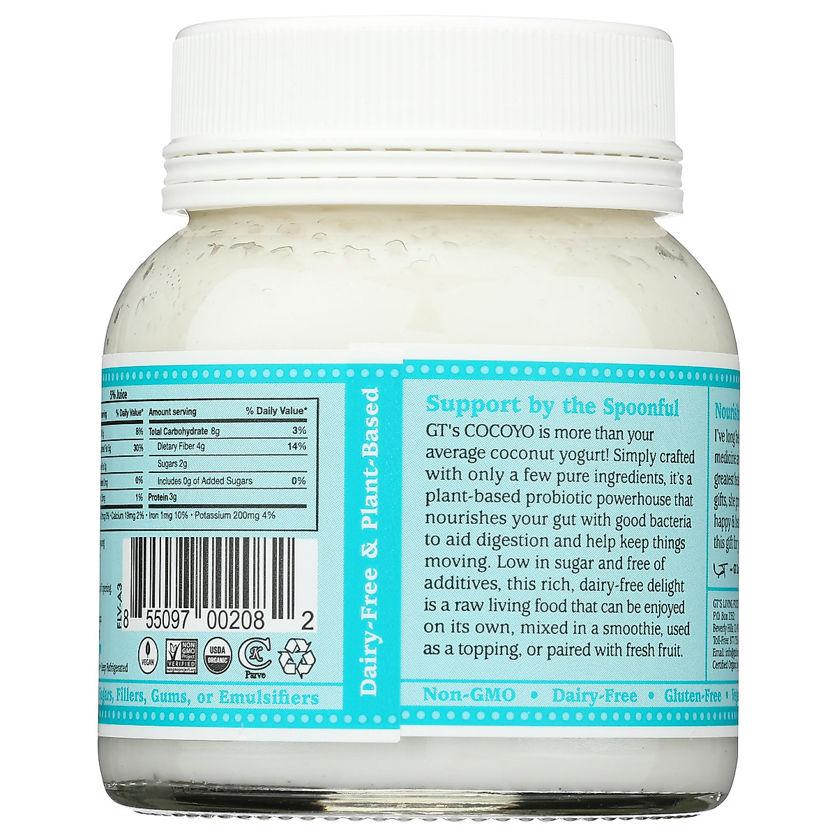 GTS Yogurt Coconut, 8 Fluid oz