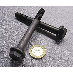 Class 10.9 Black Oxide Steel Flange Bolts M10 x 1.5 mm x 90 mm Long PT 10 pcs