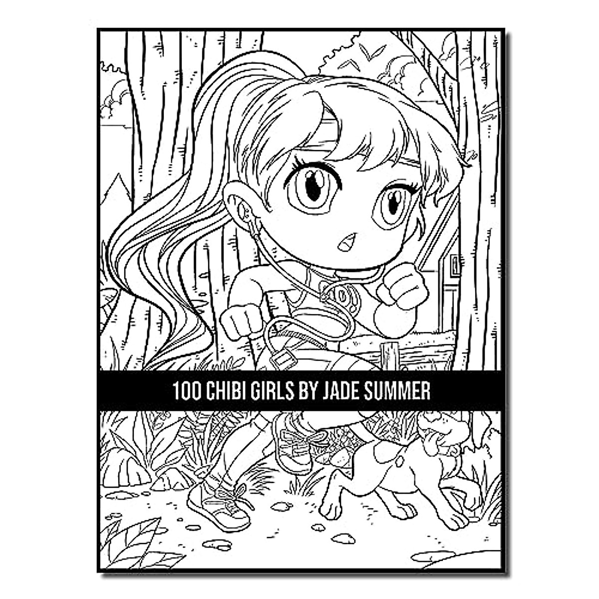 100 Chibi Girls: An Adult Coloring Book Collection with Cute Girls, Fantasy, Horror, Christmas, and More!