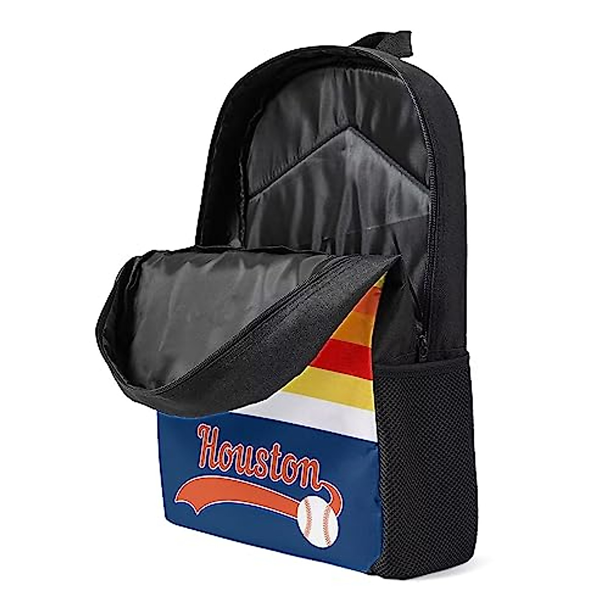 Houston Custom Backpack High Capacity,Laptop Bag Travel Bag,Add Personalized Name And Number，Gifts For Baseball Fans