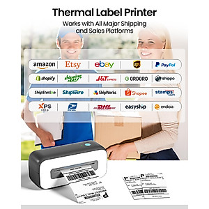 Itari Thermal Label Printer-Shipping Label Printer, 4×6 Label Printer for Small Business, Desktop Thermal Printer for Windows, Mac, Chrome OS