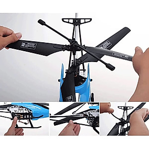 Hokcus 4Ghz Electric Rc Aircraft 72Cm Large Remote Control Helicopter with Camera Alloy Fall Resistant Rc Airplane Birthday Gift/2Battery Packs/2Battery Packs