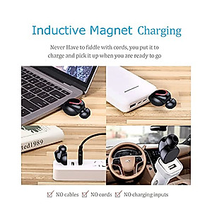 MALIHOO Mini Bluetooth Earbud Small Wireless Invisible Headphone，Single Earphone with 6 Hour Playtime for iPhone and Android Smart Phones PC TV Audiobook