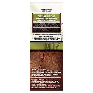 Clairol Natural Instincts Semi-Permanent Hair Dye for Men, M17 Brown Black Hair Color, Pack of 3