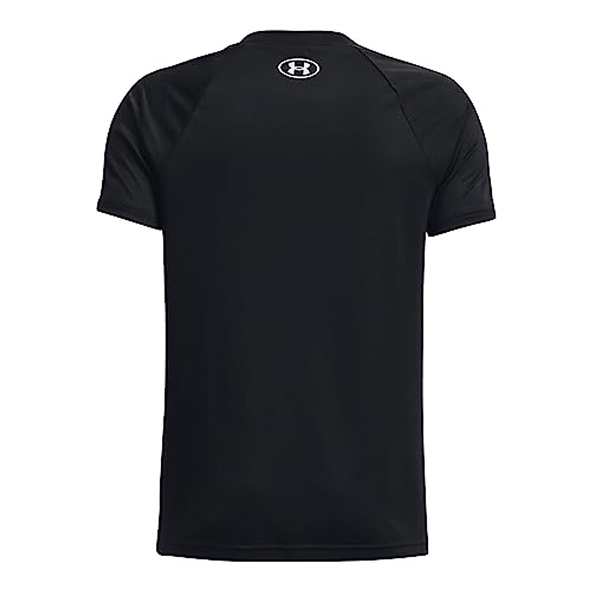 Under Armour Boys Tech Hybrid Printed Fill Short-Sleeve T-Shirt, (009) Black / / White, Medium
