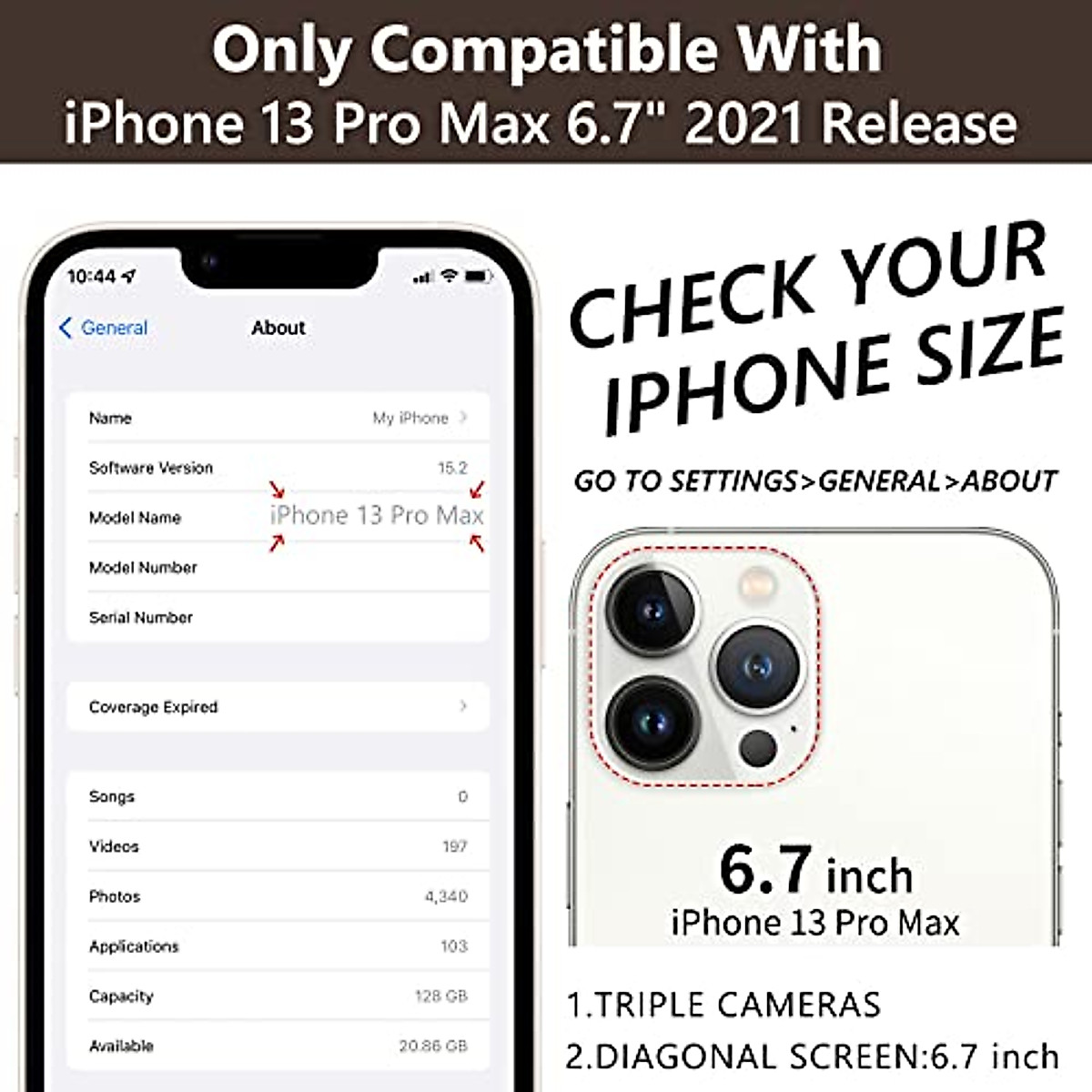 Keallce Case for iPhone 13 Pro Max 6.7'' 2021, Flip Wallet Case with Card Slots, Ring Stand Holder Kickstand, Folio Leather Protective Phone Cover for Women Compatible with iPhone 13 Pro Max 5G, Beige