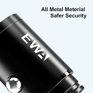EWA Powerfull Mini Bluetooth Speaker A106 and 30W 4.8A Fast Car Charger (Dual Ports USB-C) - Perfect Travel Kit
