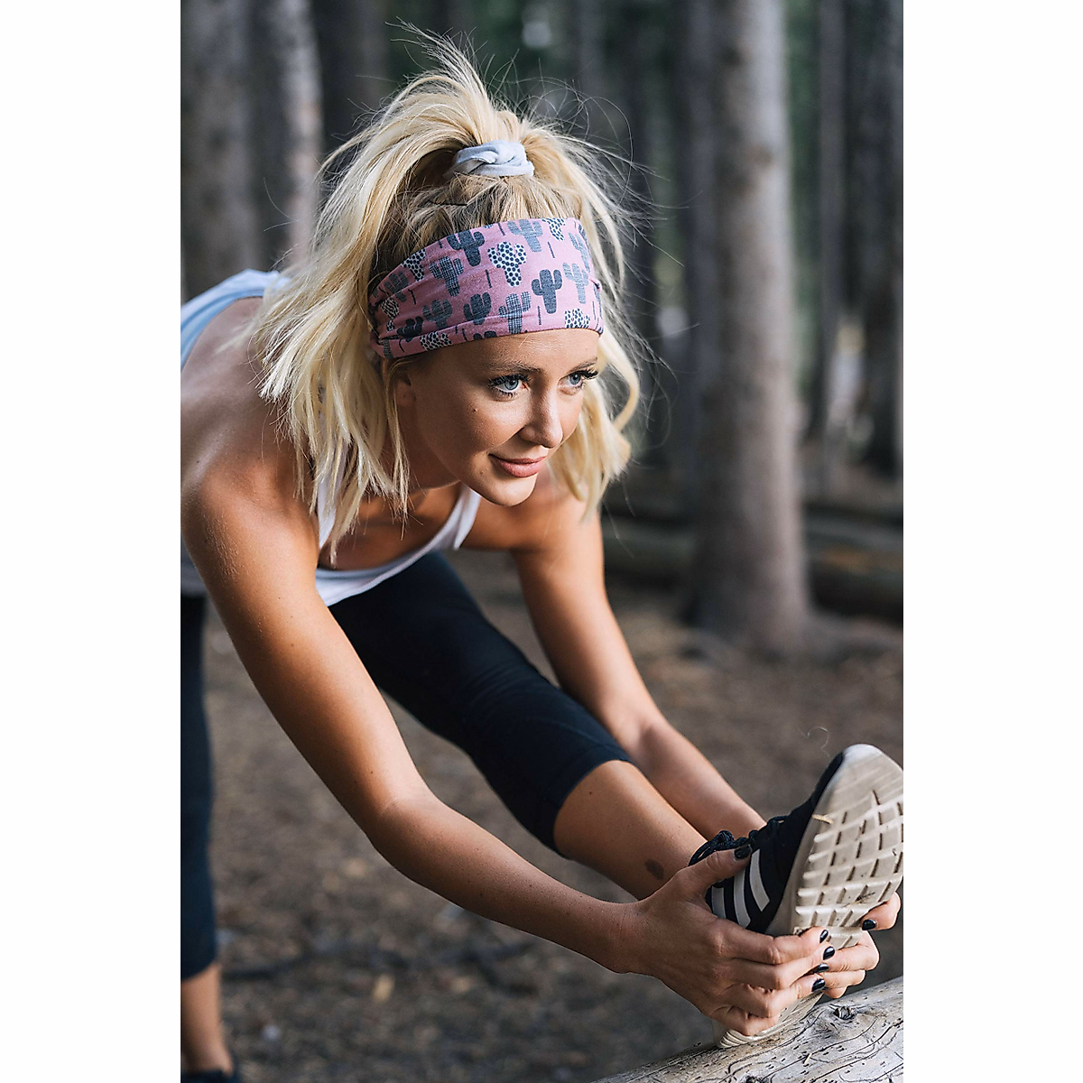 Maven Thread Women's No-Slip Sweat-Wicking Headband for Exercise and Yoga, 4-Pack (Tribe)