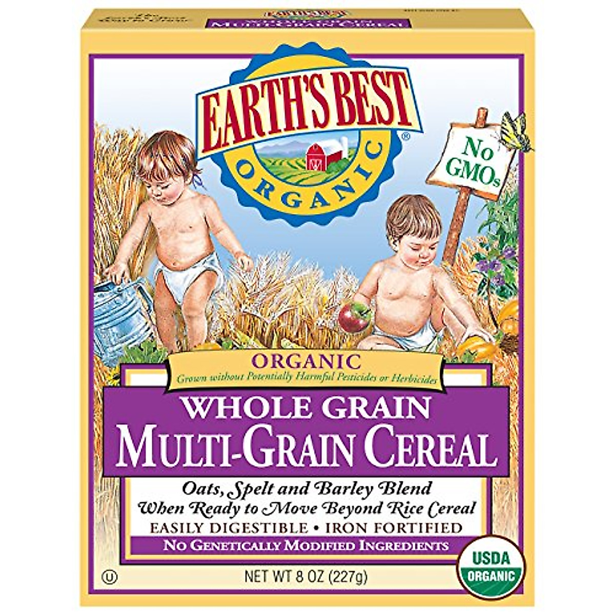 Earth's Best Organic Infant Cereal, Whole Multi-Grain Cereal, 8 Oz