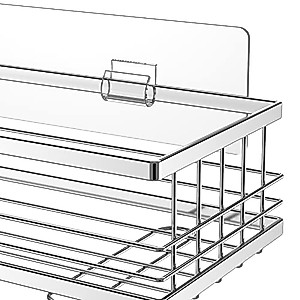 2 Pcs Adhesive for HBlife Shower Caddy, Strong Waterproof Adhesive Strip with Hooks for All HBlife Shower Shelves, Bearing 20 lbs