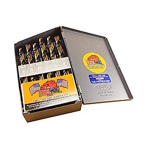 Drill Hog® 25 Pc Metric Drill Bit Set HI-Molybdenum M7 1mm to 13mm