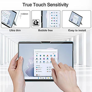 ProCase 2 Pack Screen Protector for Surface Pro 11/10/9 13 inch; Tempered Glass Screen Film Guard for 13.0 inch Microsoft Surface Pro 2024 2022 Release
