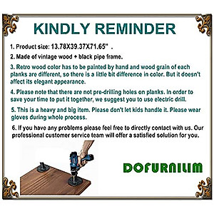 DOFURNILIM Industrial Clothing Rack, Pipe Style Rolling Garment Rack, Heavy Duty Steampunk Clothes Rack, Hall Tree on Wheels with Shelf and Shoes Storage for Home, Retail Store, Rustic Wood