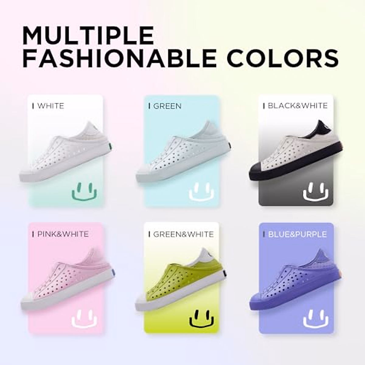 HAPPY NOCNOC Toddler Boys and Girls Kids Lightweight Slip On Water Shoes Sneaker Sandals