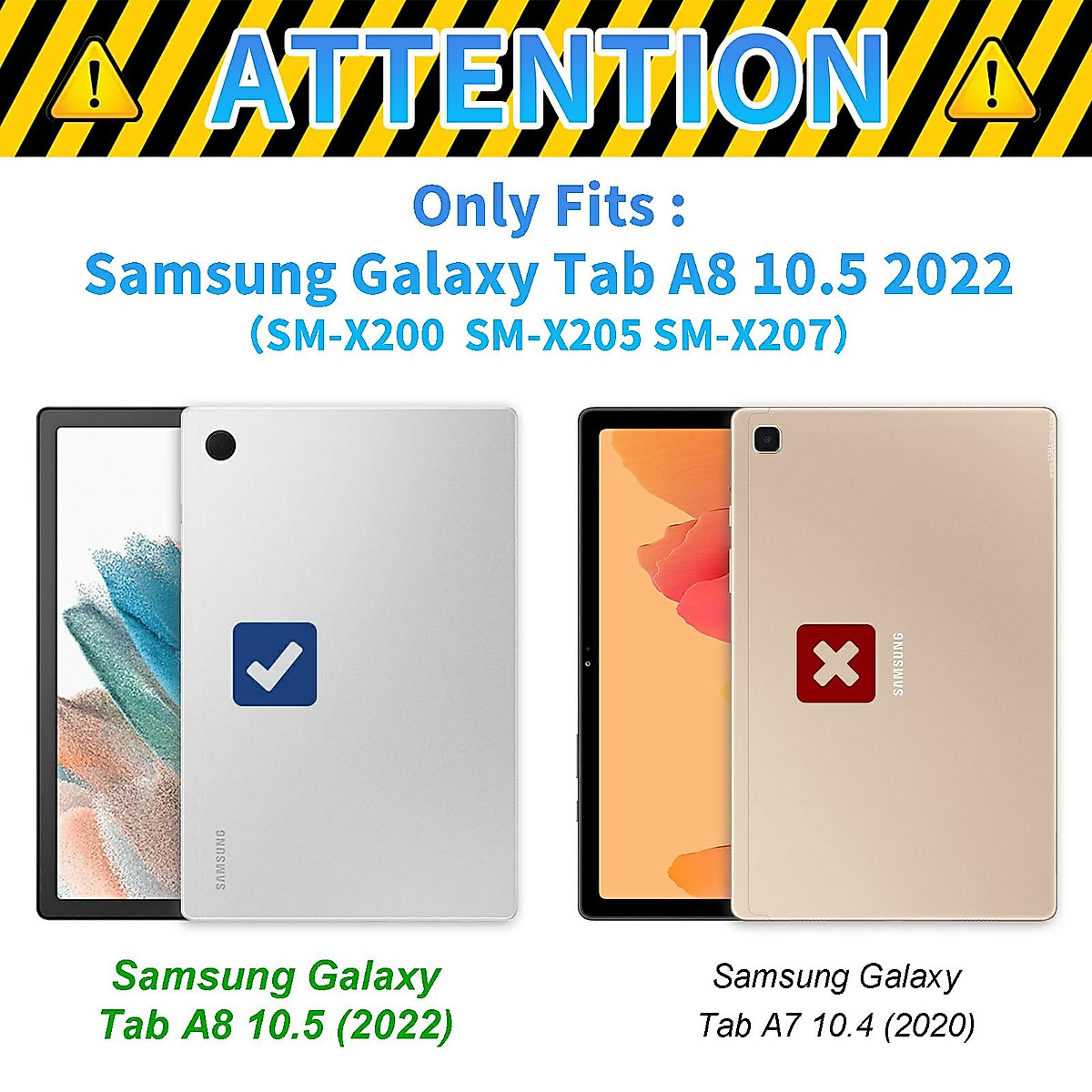 Case for Samsung Galaxy Tab A8 10.5 Inch 2022 PU Leather Slim Folio Lightweight Cover with Smart Auto Wake/Sleep Protective Case for Samsung A8 Tablet SM-X200 /SM-X205 /SM-X207,Cool Guitar