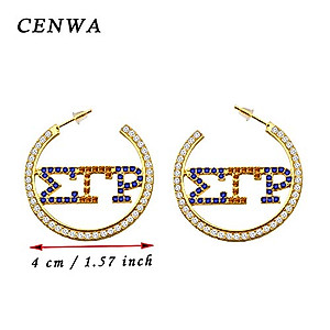 CENWA Sorority Earrings Sorority Gift Greek Sorority Jewelry Gift (SGR earrings)