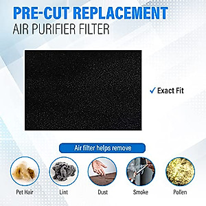 Activated Carbon Replacement Filter Compatible With Whynter Portable Air Conditioner Models ARC-14S, ARC-14SH & ARC-141BG (ARC-CF-14S)