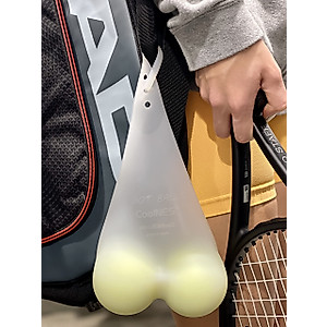 CoolNES Silicone Funny Ball Holder Pouch Sack - Golf - Pickleball - Tennis - Baseball - Gag Gift Innovative Souvenirs Club Storage (Pickleball/Tennis)