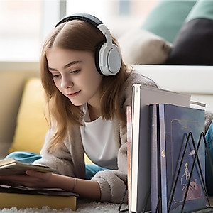 Goiio 1 Pcs Triangle File Holder, 5 Slot Metal Magazine Holder, for Office Home, Black