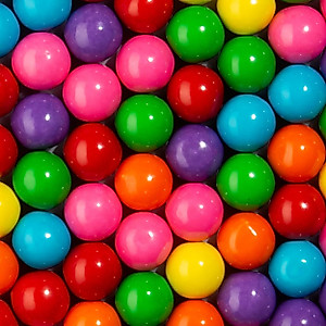 Candy Envy - Assorted 1 Inch Gumballs - 2lb Bag - Approximately 113 Gumballs Per Bag - North American Made & Kosher Certified - Gumballs for Gumball Machine - Gumball Refills