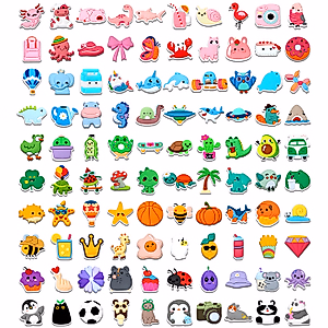 Cute Kawaii Shoe Charms 100 PCS Teens Girls Boys Kids Decoration Party Gifts Accessories Charms