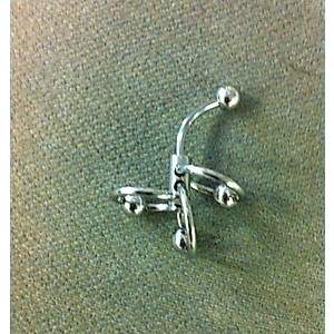 NAVIKO 14g TAP Dancer Barbell for VCH Piercing