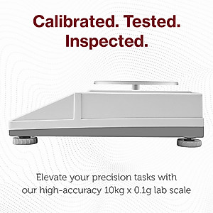 Fristaden Lab Scale, 10kg x 0.01g Precision Balance, Upgraded Load Cell for More Accurate Measurements, Digital Lab Scale, High-Precision Weighing for Laboratories, Kitchens & More, 1 Year Warranty