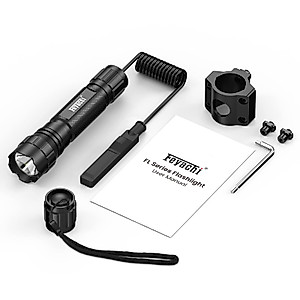 Feyachi FL22-MB Tactical Flashlight 1200 Lumen LED Weapon Light with Low Profile Mlok Flashlight Mount, Pressure Switch