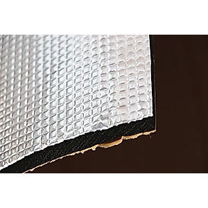 SOOMJ Heat Shield, Sound Deadening Material, Car Sound deadening mat, Engine Insulation Foam with Aluminum Sheet 1100(AA)