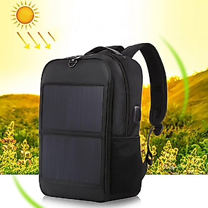 BOSTOM.F Solar Backpack 14W Solar Panel Charge for Cell Phones with USB Charging Port