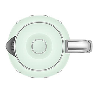 SMEG Mini 50's Retro Style 3 Cup Electric Kettle with Double Wall Anti Slip Base and Water Level Indicator (Pastel Green)