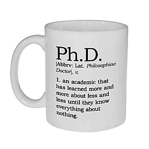 Definition of Ph.D. 11 ounce Coffee or Tea Mug