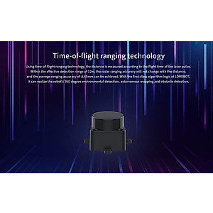 youyeetoo FHL-LD19 Lidar Sensor - 12Meter (39ft) 360° Ranging - Walnut Size, 30K lux Resistant - Provide ROS/ROS2/C/C++ SDK Raspberry Tutorial for Robots Drone SLAM, Lidar Scanner Kit with Adapter