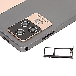 FECAMOS FHD Tablet, 5G WiFi 8 Core CPU Supports Fast Charging Dual Camera 100-240V 10.1 Inch Tablet for Watching (US Plug)