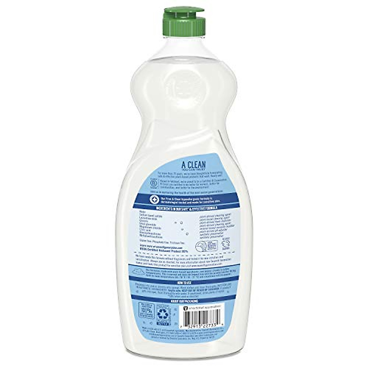 Seventh Generation Dish Liquid Soap, Free & Clear, 25 oz (Packaging May Vary)