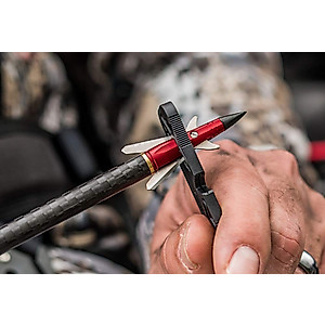 TenPoint EVO-X CenterPunch Broadhead, Red - Pack of 3 - 100-Grain, Rear-Deploying Design