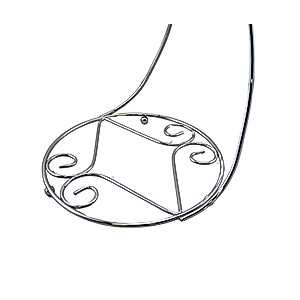 Dependable Industries Metal15.25" Tall Kitchen Banana Tree Holder Rack Ripen Fruit Evenly Prevents Bruising & Spoiling Chrome Silver Finish