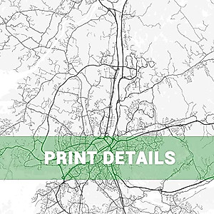 Dear Mapper Goteborg Sweden View Abstract Road Modern Map Art Minimalist Painting Black and White Canvas Line Art Print Poster Art Print Poster Home Decor (Set of 3 Unframed) (16x24inch)