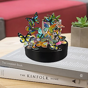 LICRAFT Desk Sculpture Butterflies Desktop Stress Relief Toy Fidget Toy for Anxiety Office Gift (22pcs Butterflies)