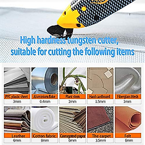 Loboo Idea Power Electric Fabric Scissors Box Cutter For Crafts, Sewing, Cardboard,Cordless Electric Scissors Fabric Cutter with 2 Cutting Blades, Zip Snip Electric Scissors For Cutting Fabric Cloth