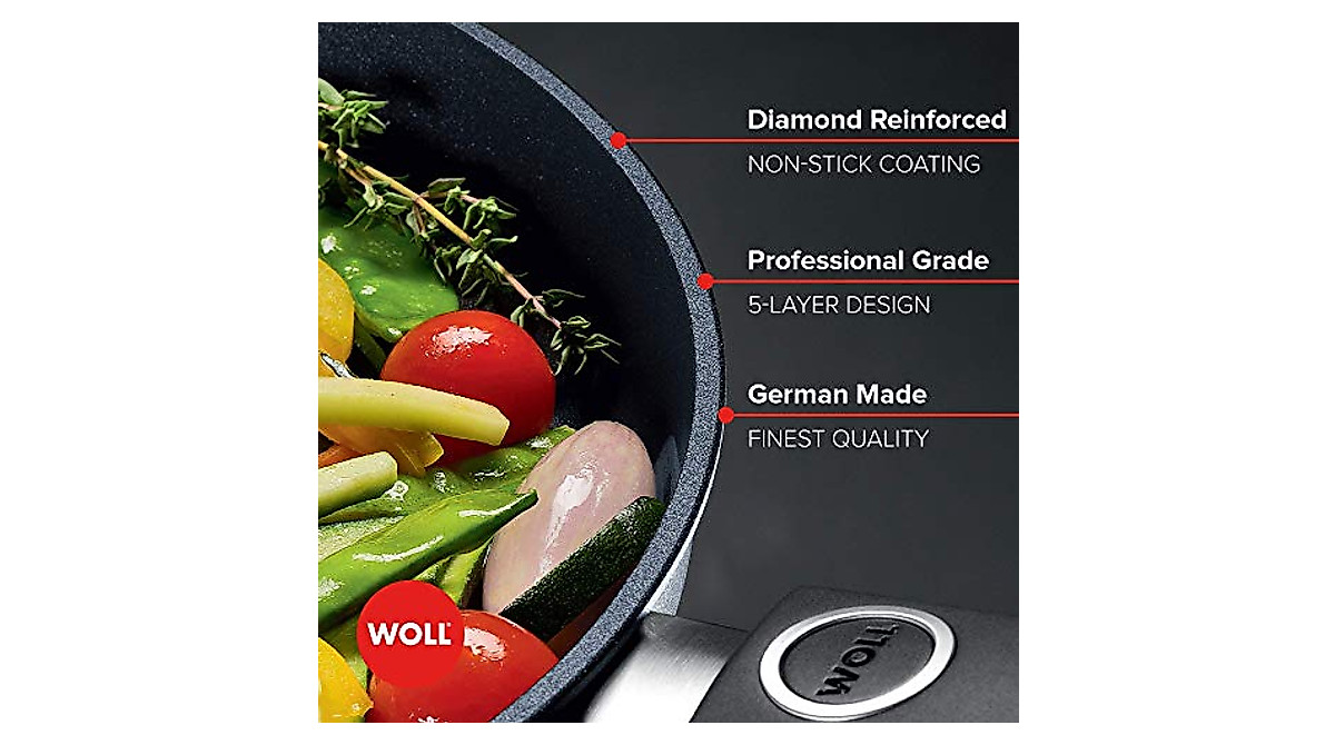 Woll Diamond Lite Nonstick Cookware Set – Durable & Heat-Resistant 10-Piece