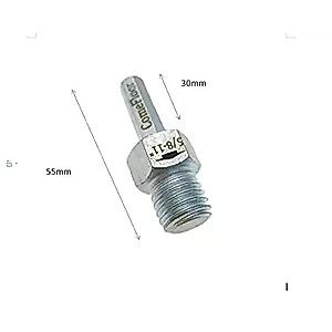 ComeFloor Core Drill Bit Arbor Adapter for Threaded Diamond Hole Saw 3/8" Hex to 5/8"- 11 Male Drill Sanding Attachment Arbor Shaft Adapter