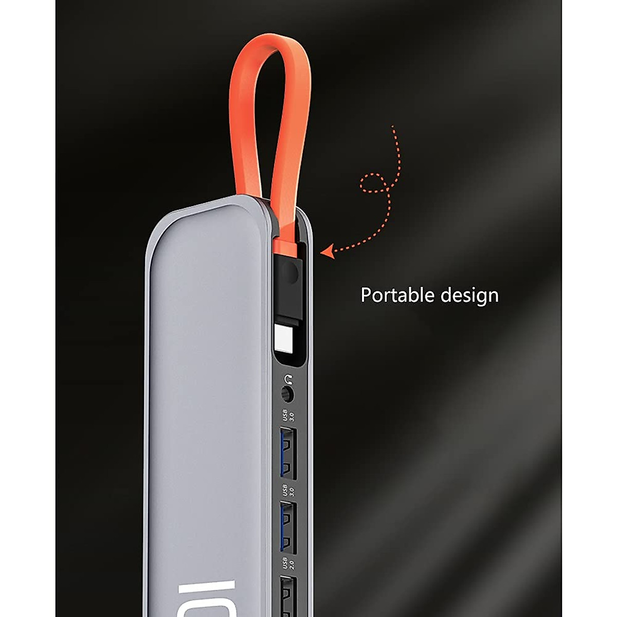 Port Expander 10-in-1 USB C Hub Multiport Adapter with Ethernet, HDMI, VGA, 2 USB3.0, USB2.0, SD/TF Card Reader, PD 100W, 3.5mm Audio Port USB Splitter