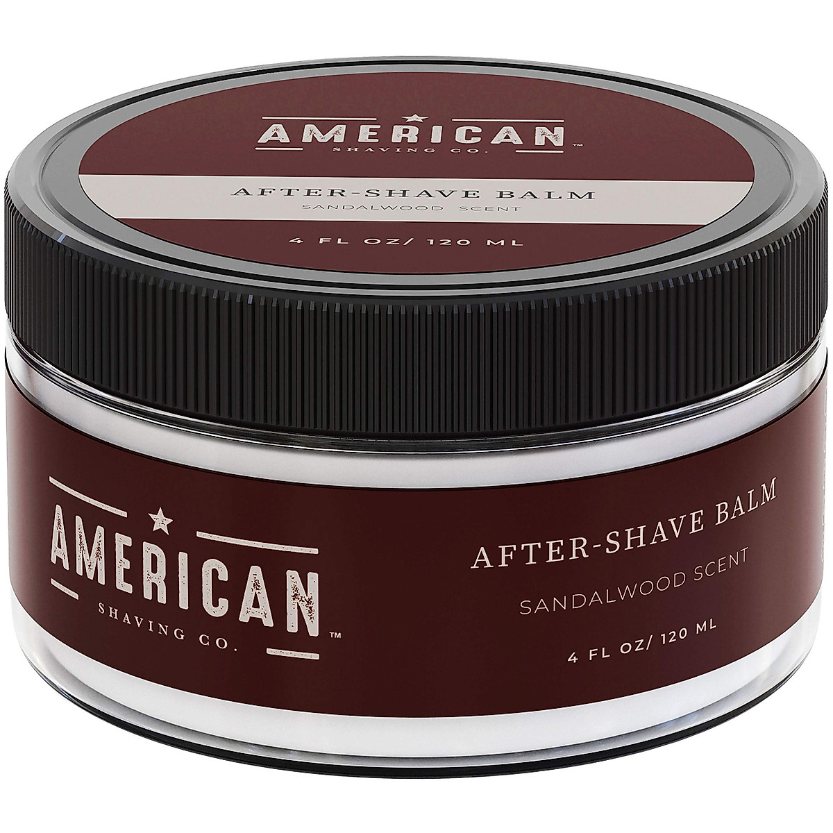 American Shaving Co. After Shave Balm for Smooth (Sandalwood Scent), Soothes and Moisturizes Face After Shaving, Treats Redness & Razor Burn, Post Shave Lotion 4 Oz