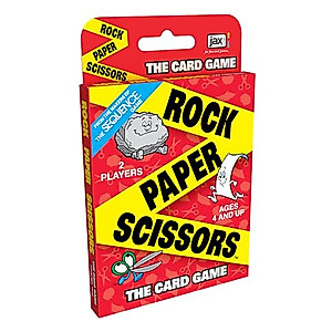 JAX Rock Paper Scissors Card Game Bilingual - It's the Fast, Fun Card Version of the Classic Game of Rock Paper Scissors, Ages 4 and Up, 2 Players