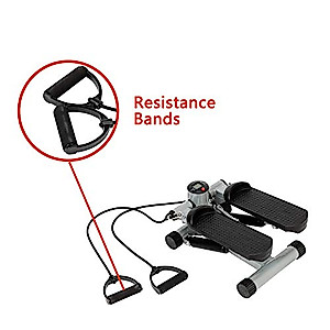 Fitness Stair Steppers for Exercise, Mini Elliptical Machines for Home Use with Resistance Bands, Stepper Exercise Equipment, Cubii Workout Equipment