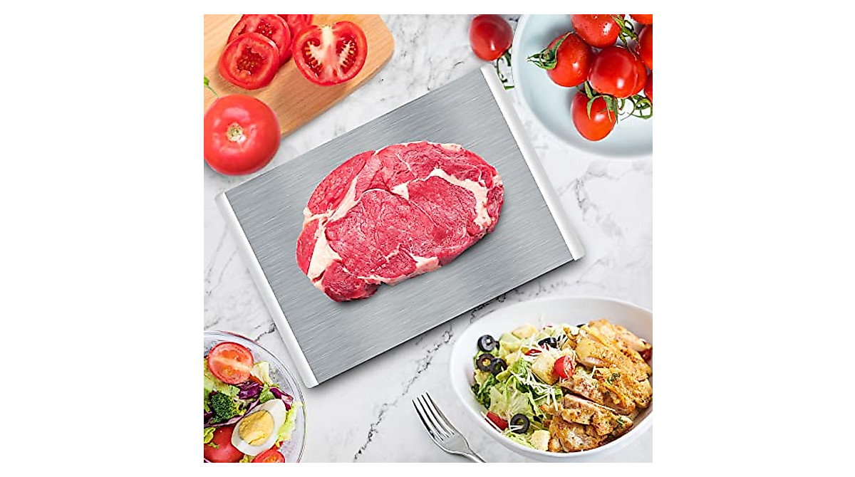 starchain Kitchen Frozen Meat Defrost Tray - Thermally Conductive ...